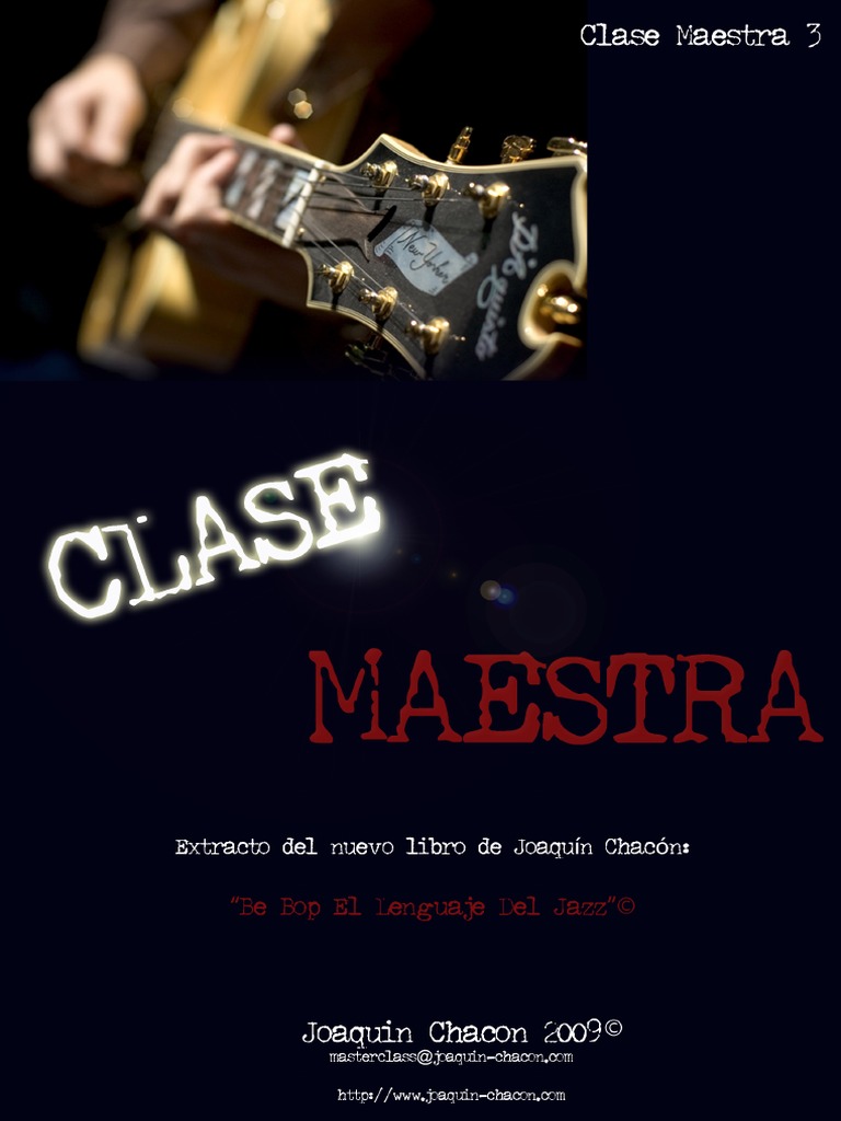 Joaquin Chacon - Clase Maestra 3 PDF | PDF | Escala (música) | Science