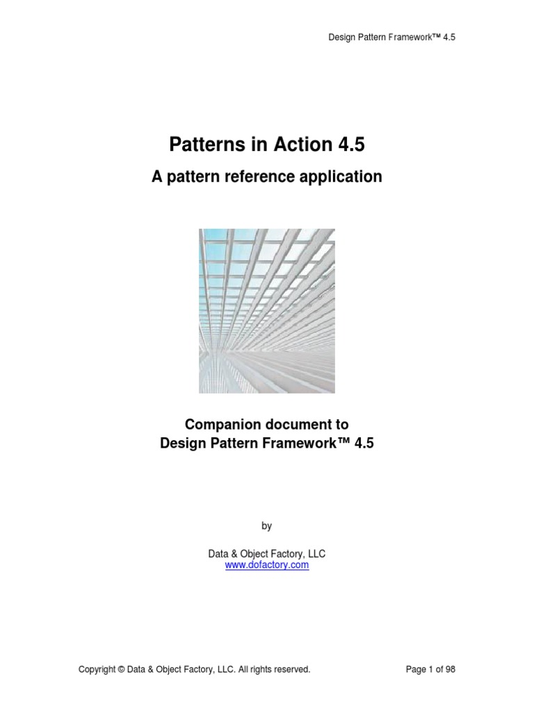 Patterns in Action 4.5 | PDF | Entity Framework | Microsoft Visual Studio