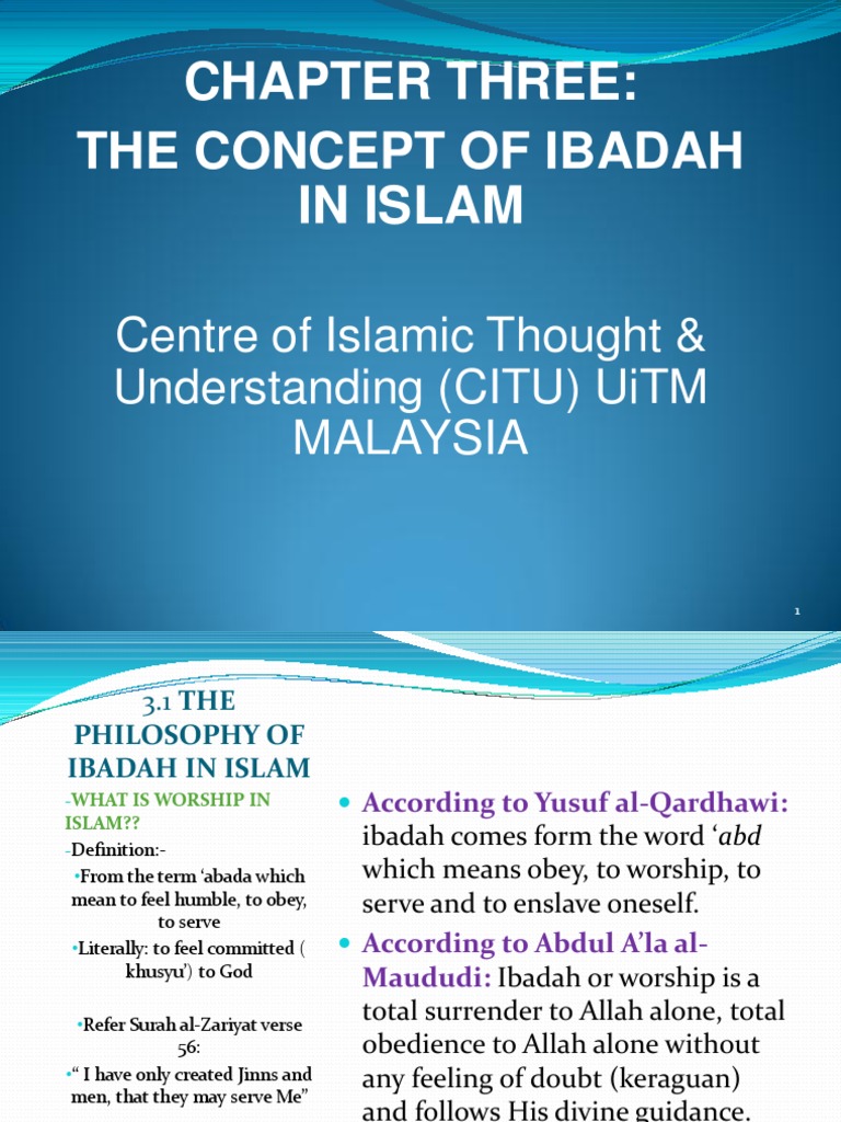 Understanding Ibadah in Islam | PDF | Fasting | Worship