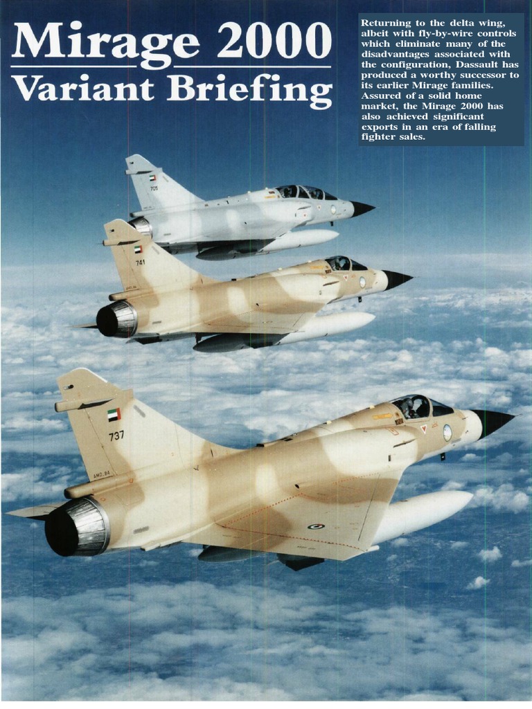 Dassault Mirage 2000 Variant Briefing | PDF | Aerospace | Aviation