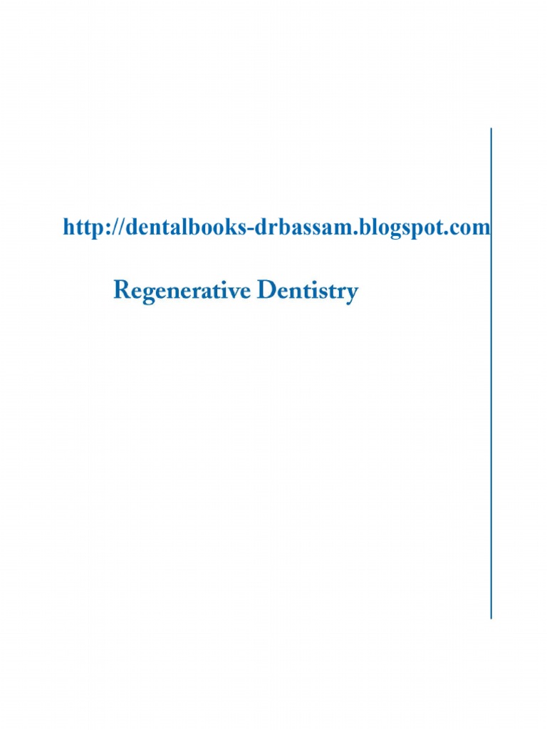 FGHF Regenerative Dentistry | PDF | Tissue Engineering | Stem Cell