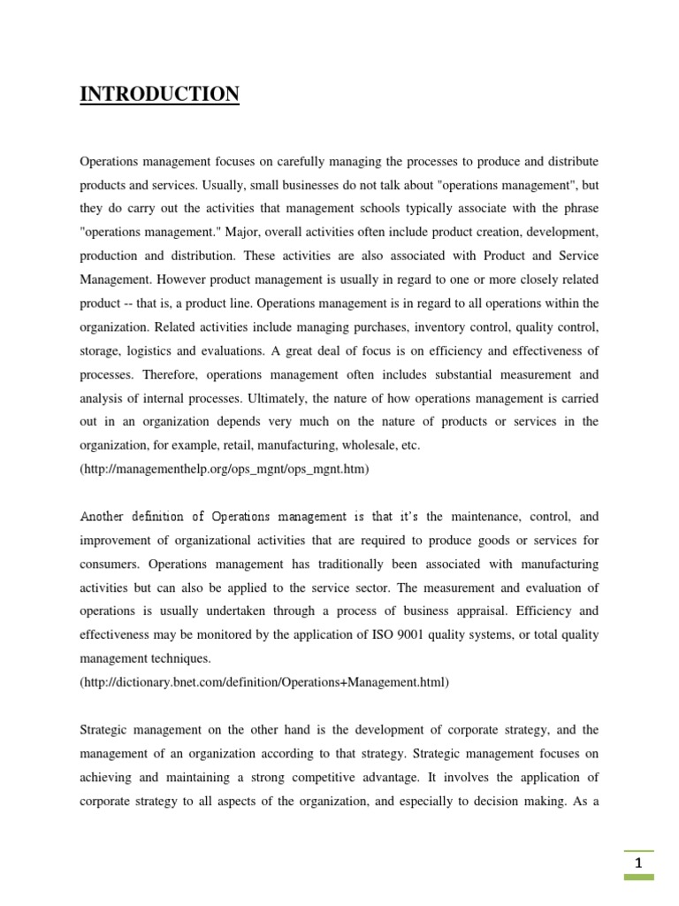 BMW | Operations Management | Strategic Management