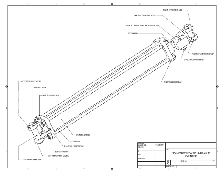 Hydraulic Cylinder ISO-Metric View | PDF | Business | Home & Garden