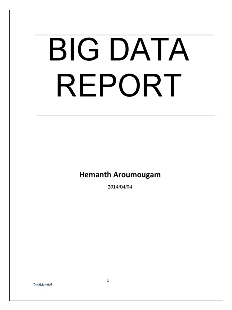 Big Data Project Report | PDF | Big Data | Data Model