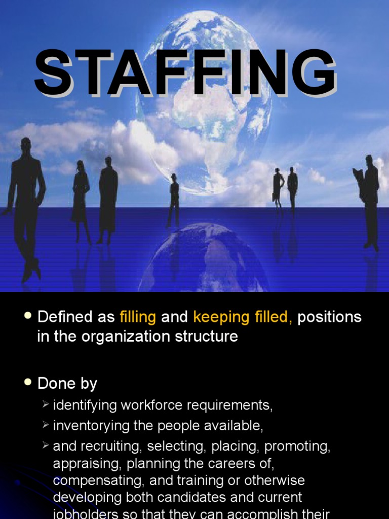 Staffing | PDF | Human Resources | Human Resource Management