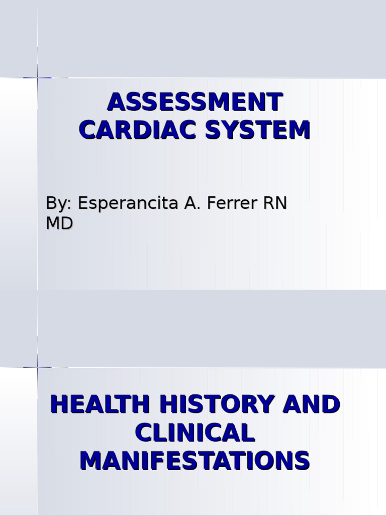 Assessment Cardiac System | PDF | Heart Valve | Pulse