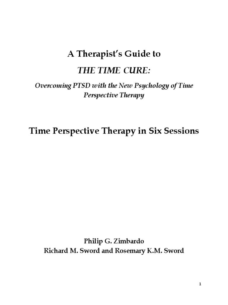 The Time Cure | Download Free PDF | Psychological Trauma ...