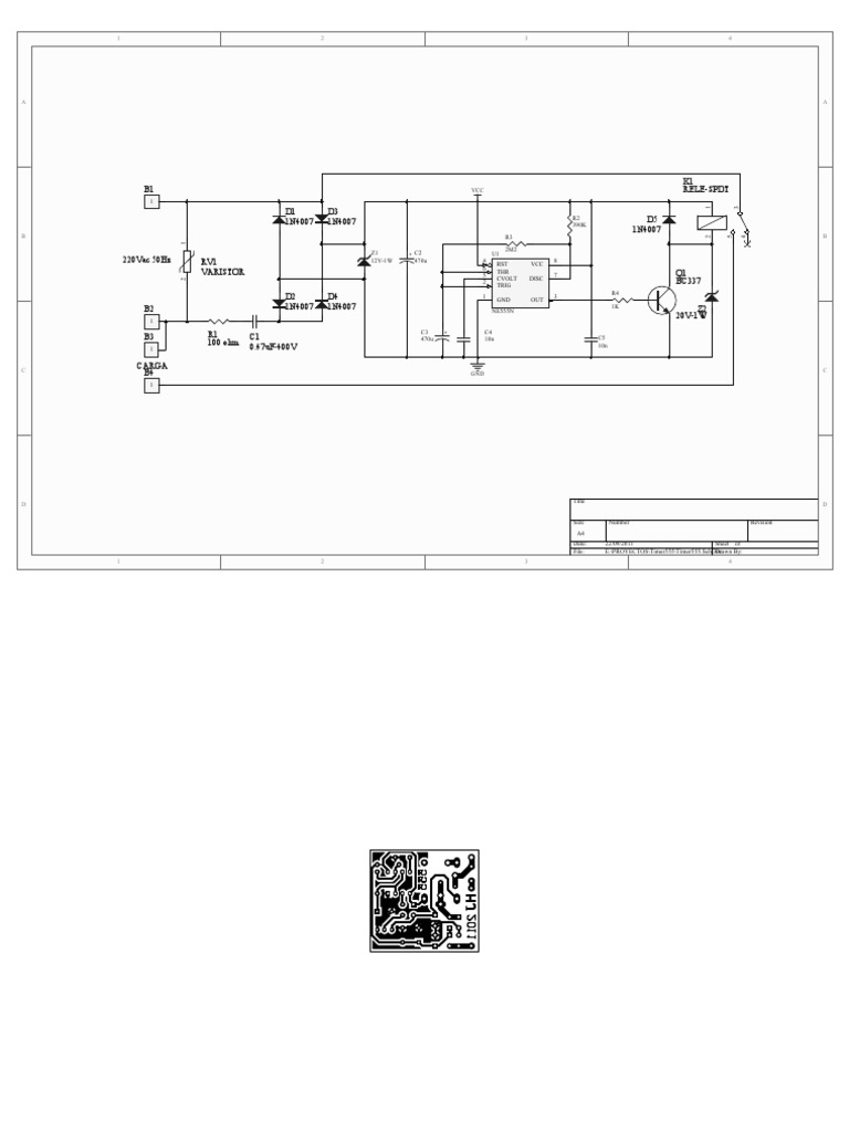 NE555 Timer Circuit Schematic Design | PDF