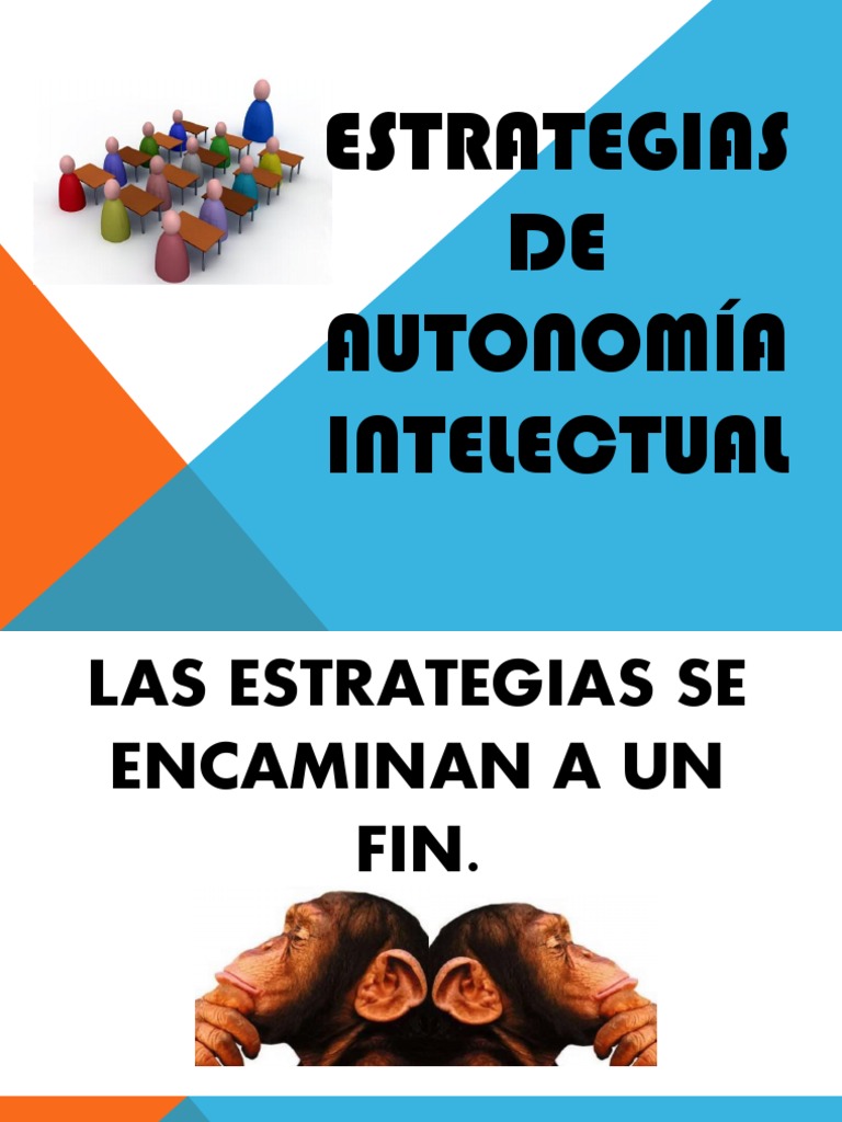 Estrategias para la Autonomía Intelectual | PDF | Aprendizaje | Aparición