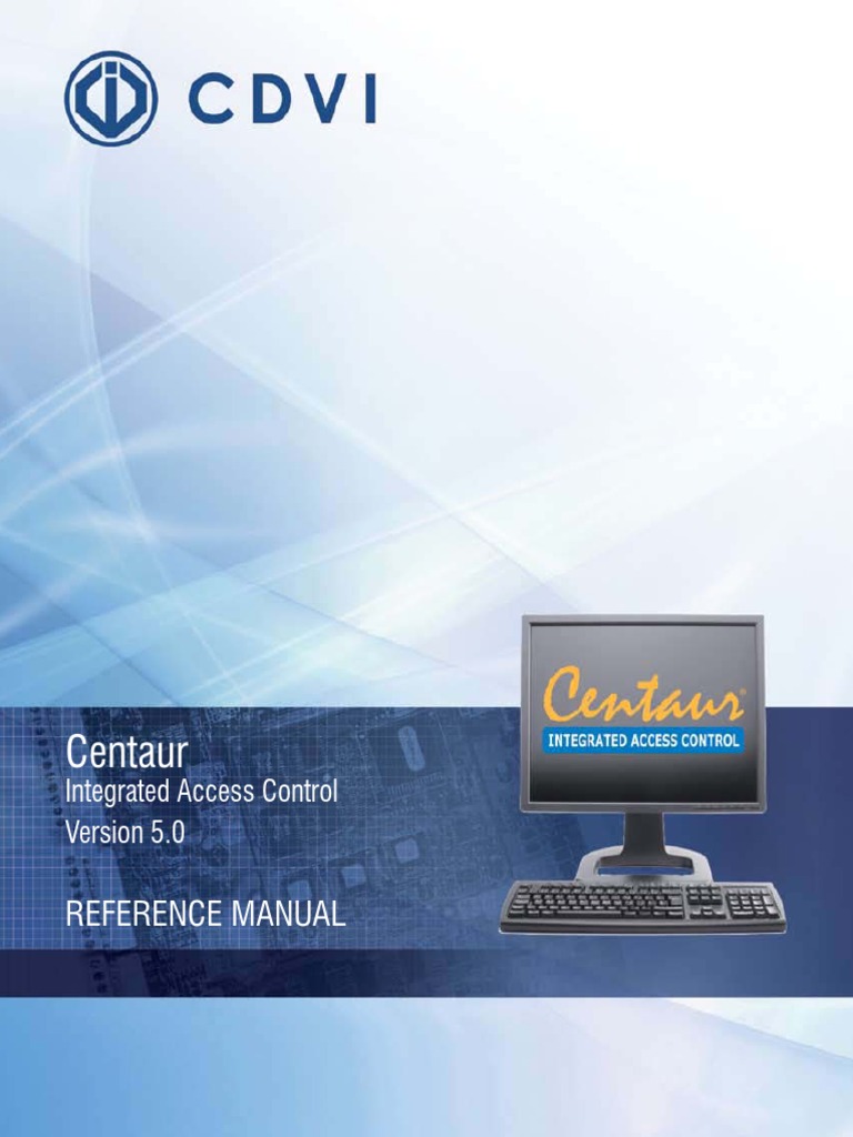 CDVI Centaur Manual | PDF | Microsoft Windows | Windows 2000