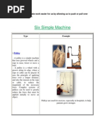Simple Machines Worksheet&Test | PDF