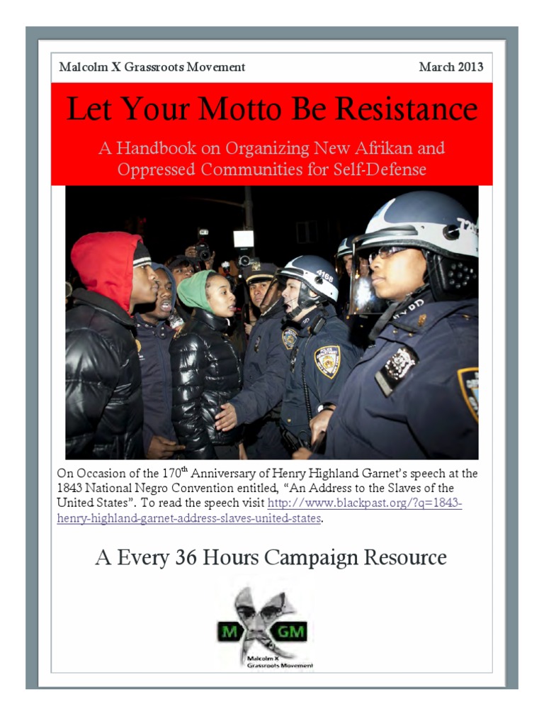 Let Your Motto Be Resistance - Self Defense Manual | PDF | History