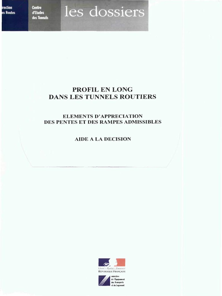 Profil en Long | PDF | Tunnel | Autoroute