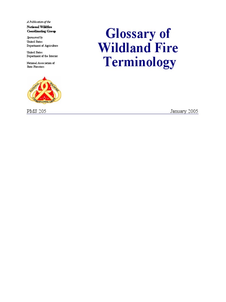 Glossary of Wildland Fire Terminology | PDF | Incident Command System | Wildfire