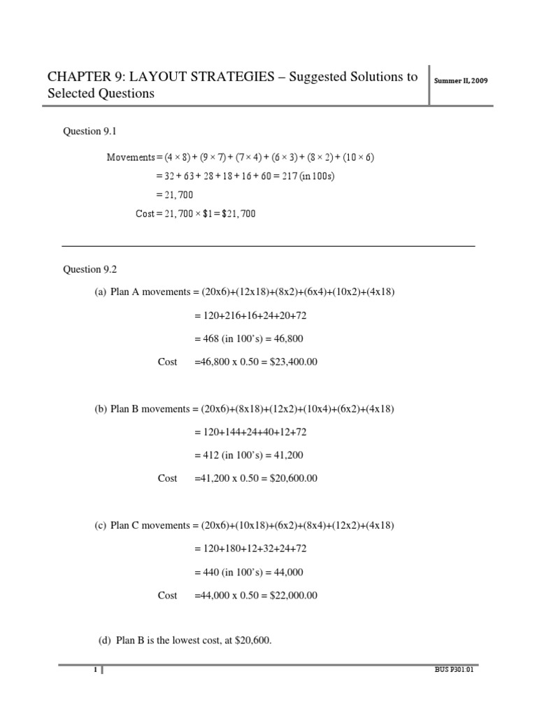 Analysis and Optimization of Assembly Line Layout Strategies | PDF ...