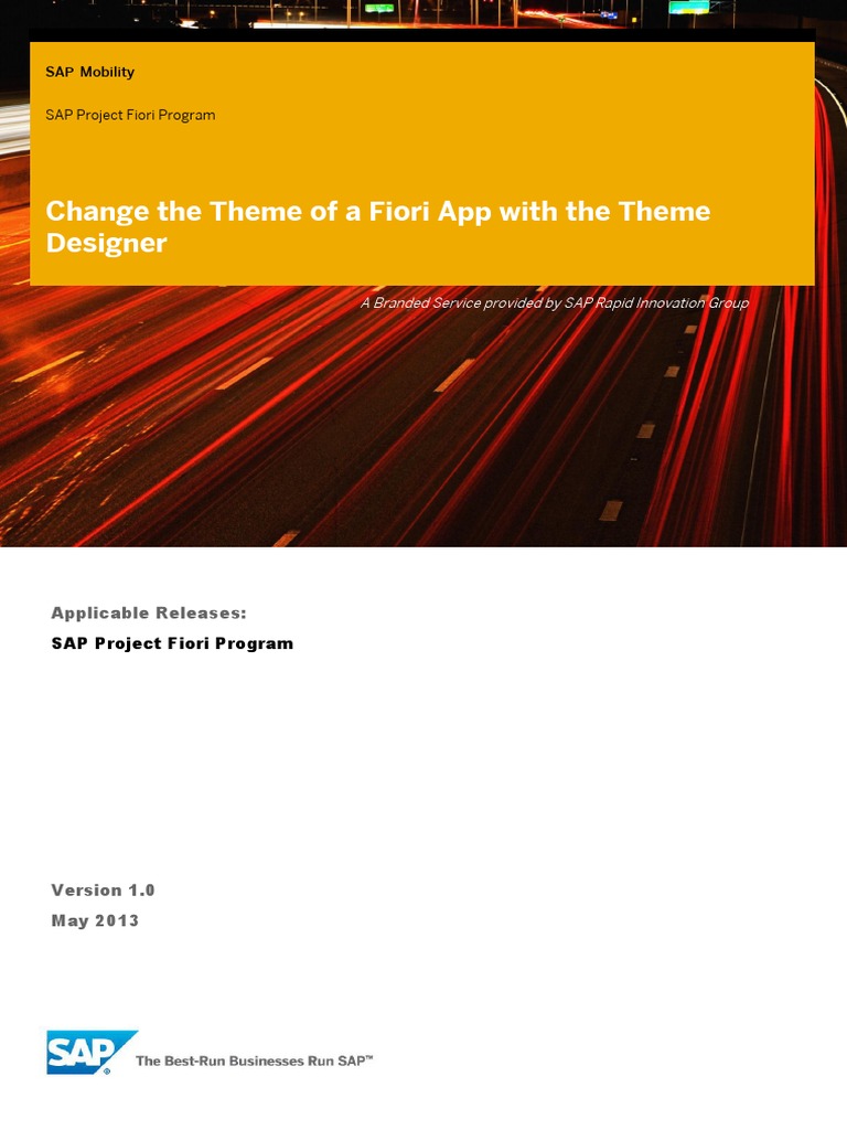 How To Guide: SAP Fiori Extensibility - Change The Theme of A Fiori App ...