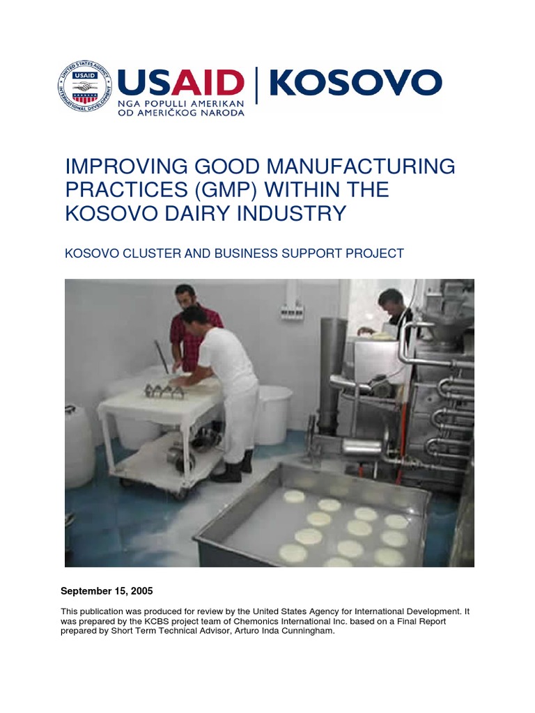 GMP Dairy Kosovo | PDF | Ricotta | Cheese