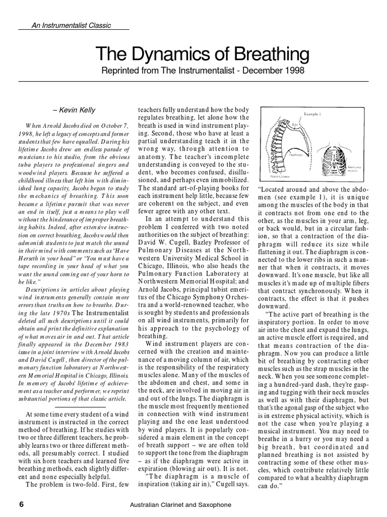 The Dynamics of Breathing | PDF | Exhalation | Breathing