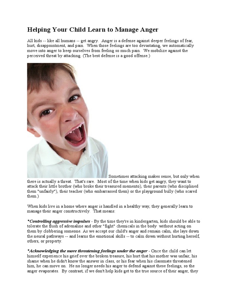 How To Manage Anger | PDF | Anger | Grief