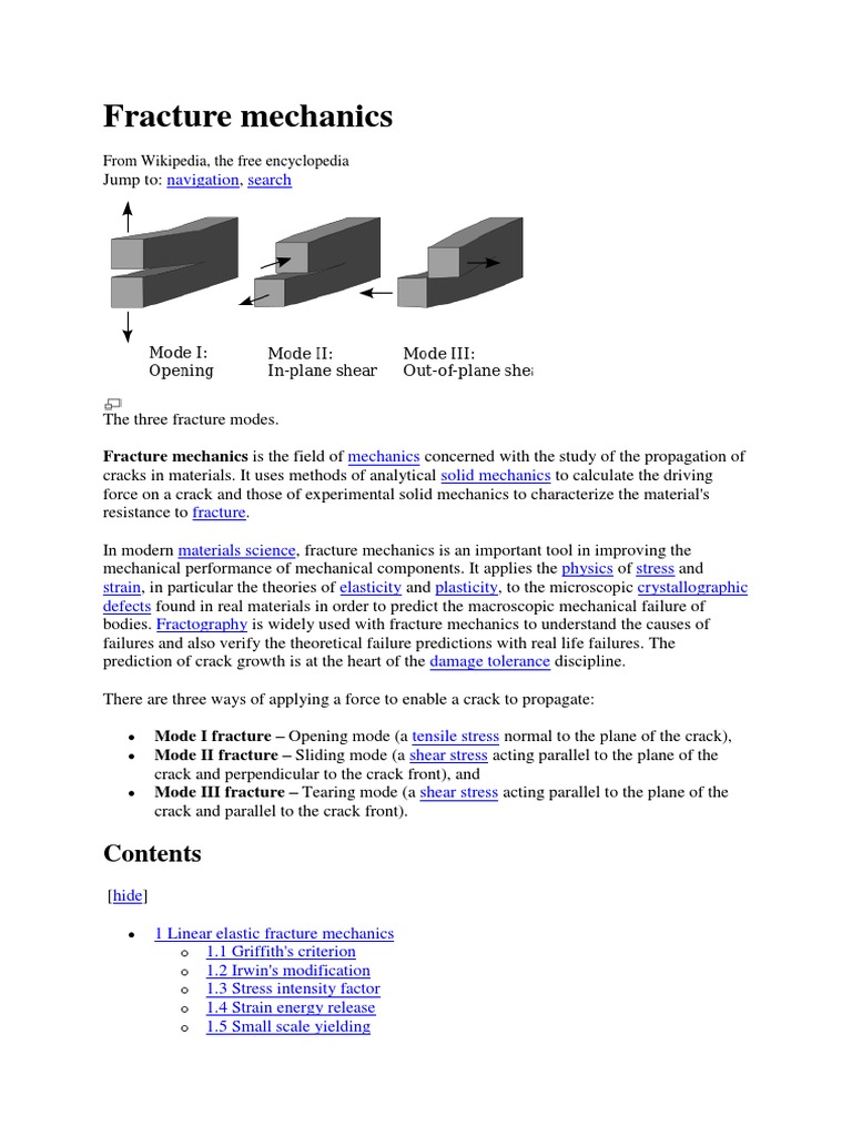 Fracture mechanics.docx | Fracture Mechanics | Fracture