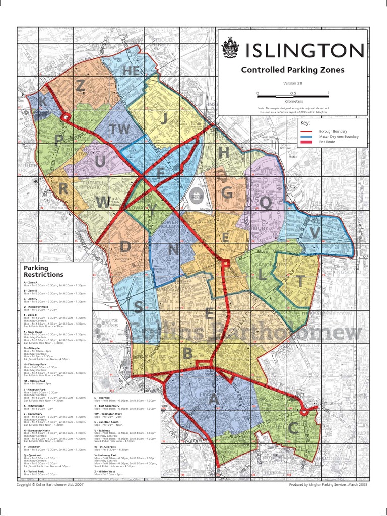 (2010!01!27) Islington Controlled Parking Zones Map | PDF