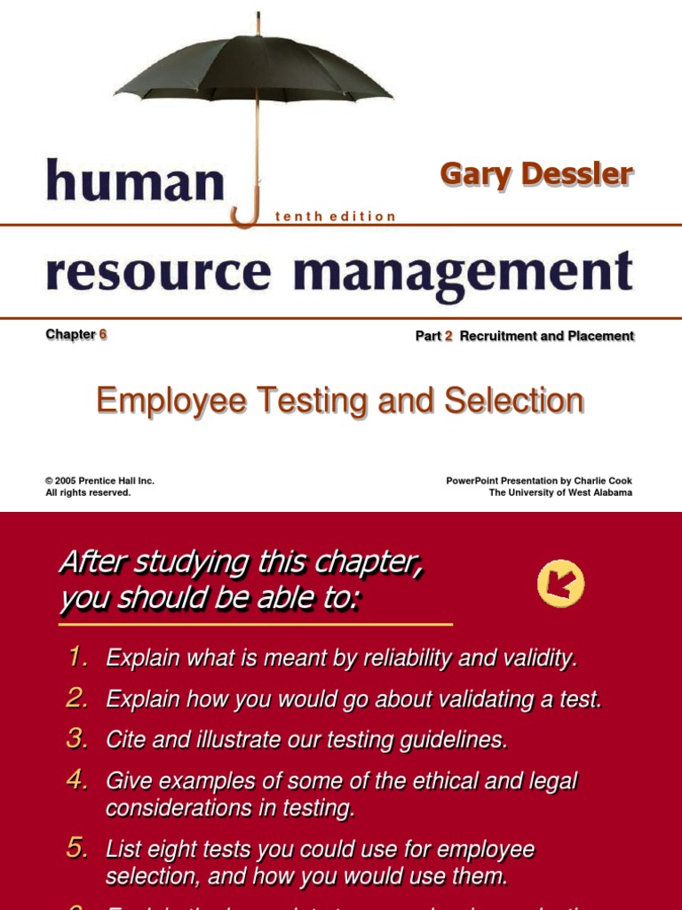Employee Testing and Selection | PDF | Graphology | Test (Assessment)