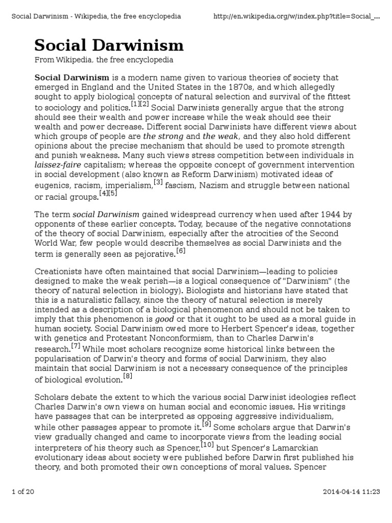 Social Darwinism | Darwinism | Science