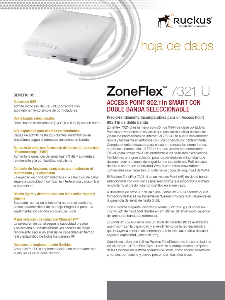 ZoneFlex 7321-U (Español) | PDF