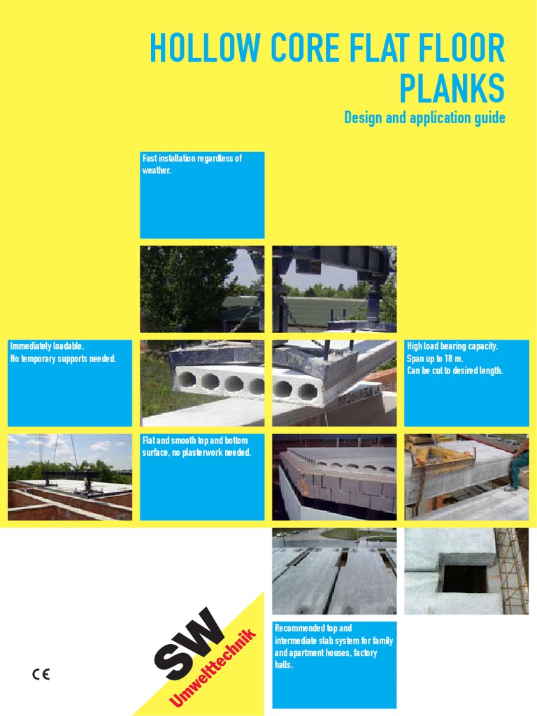 Hollow Core Planks Application and Design Guide | PDF | Precast ...