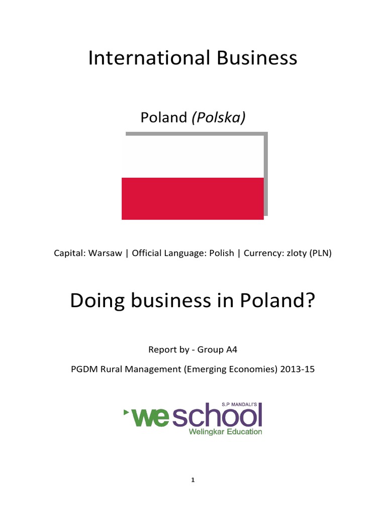 International Business - Poland | PDF | Etiquette | Poland