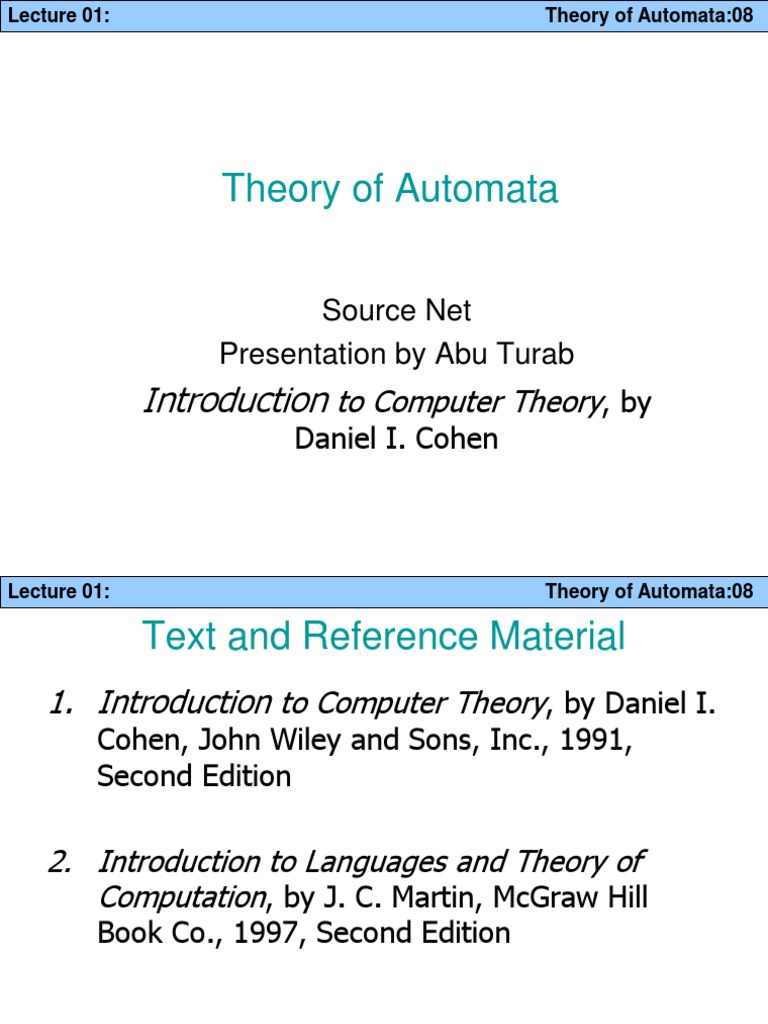 Theory of Automata Lecture 1 | PDF | Automata Theory | String (Computer ... Theory of Automata Lecture 1 | PDF | Automata Theory | String (Computer ...