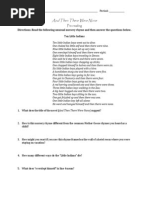 Ten Little Soldier Boys Poem | PDF