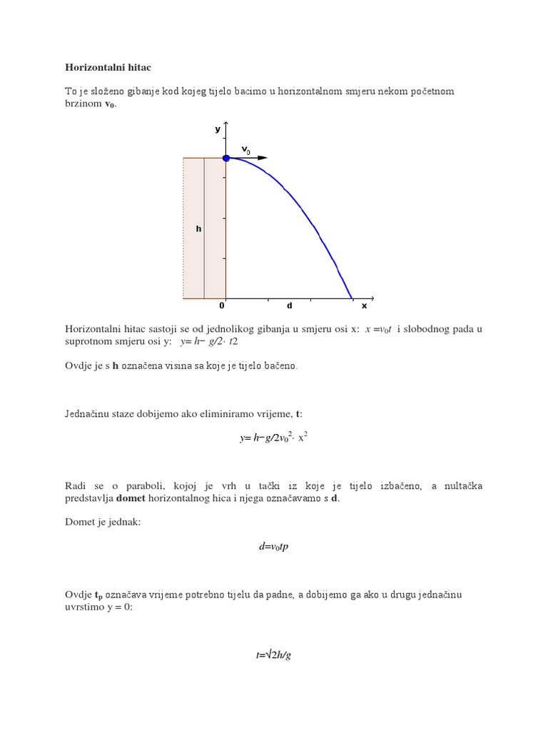 Horizontalni Hitac | PDF