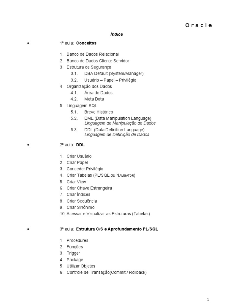 Oracle | PDF | PL/SQL | SQL