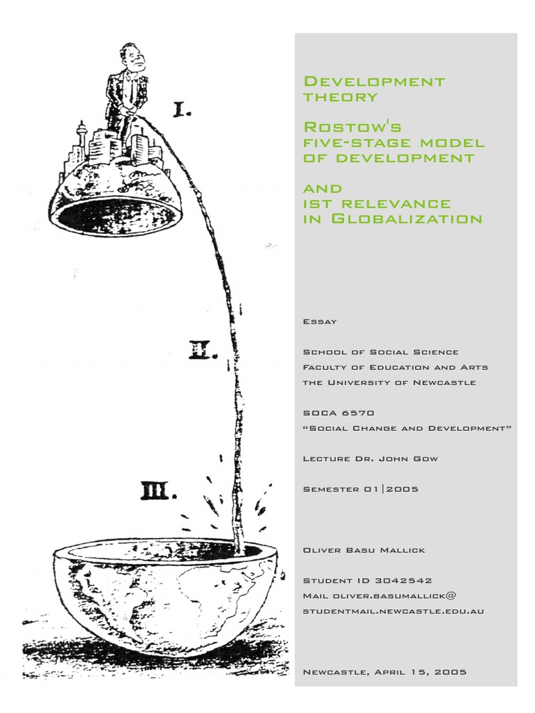 Rostow's Development Model Essay | PDF | Modernization Theory ...