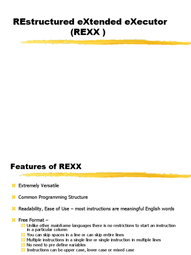 REXX Programming for Mainframe Users | PDF | Computers | Technology & Engineering