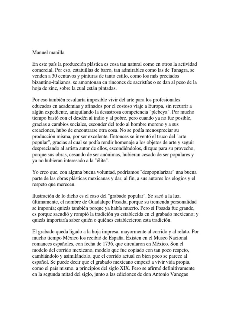 Manuel Manilla | PDF | México | España