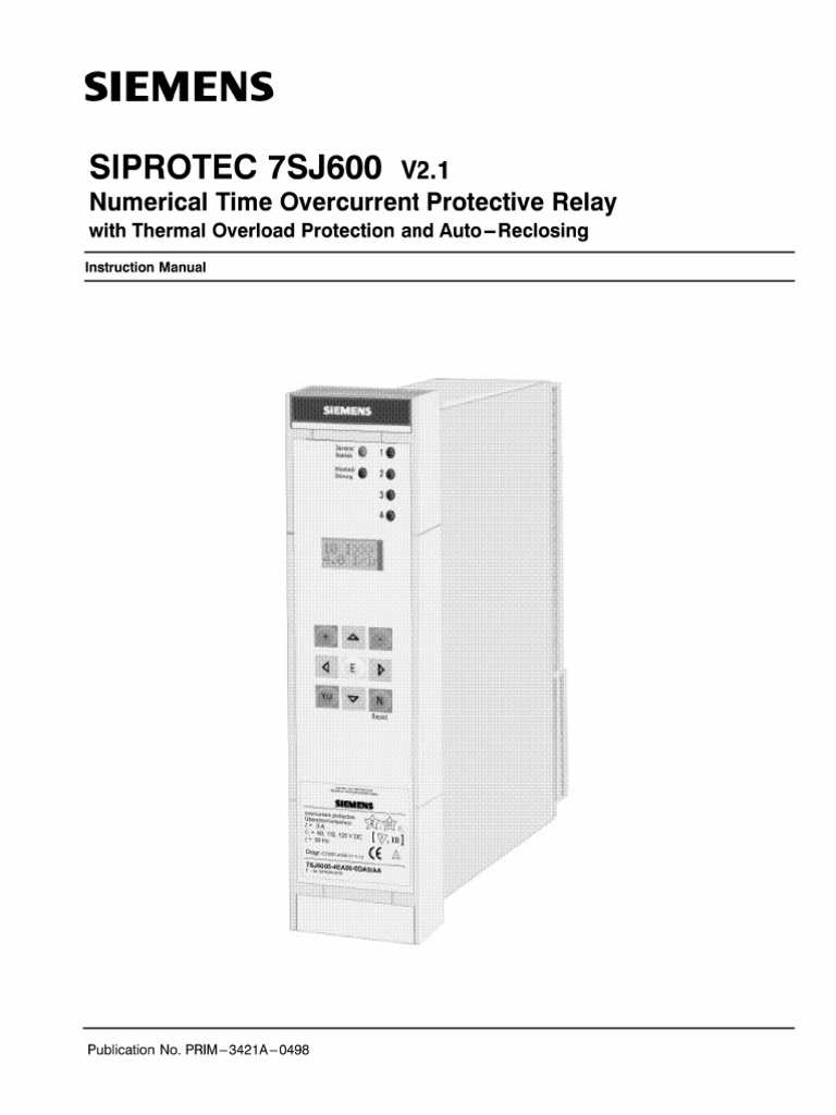 7SJ60 Manual PDF | PDF