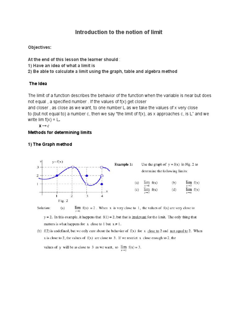 Understanding Limits in Calculus | PDF | Function (Mathematics) | Curve