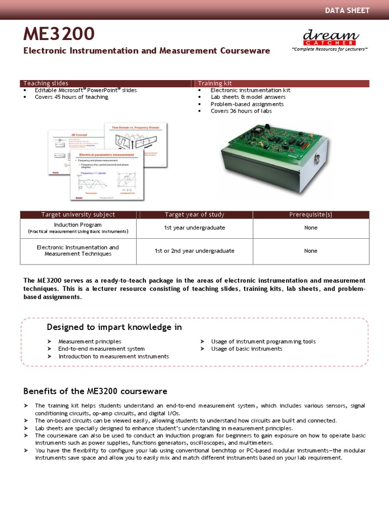 ME3200 Simulador de Instrumentação | PDF | Signal (Electrical ...