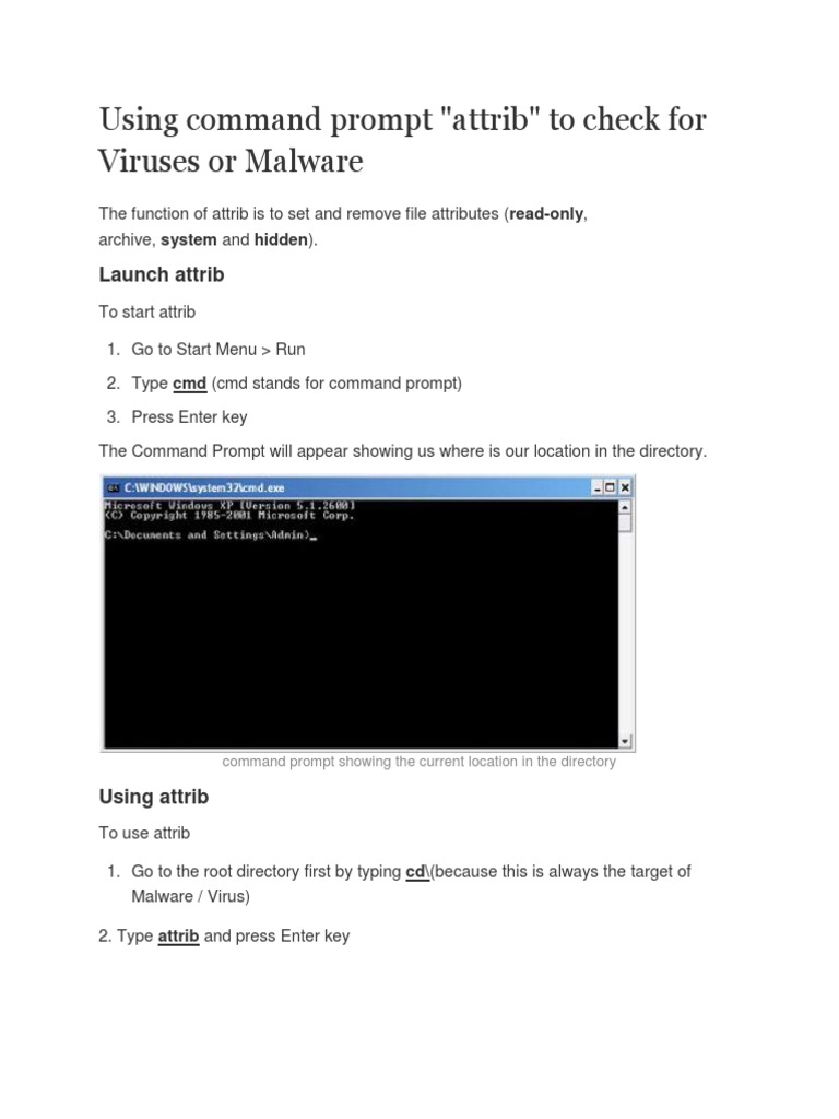 Cek Virus CMD | PDF | Command Line Interface | Directory (Computing)