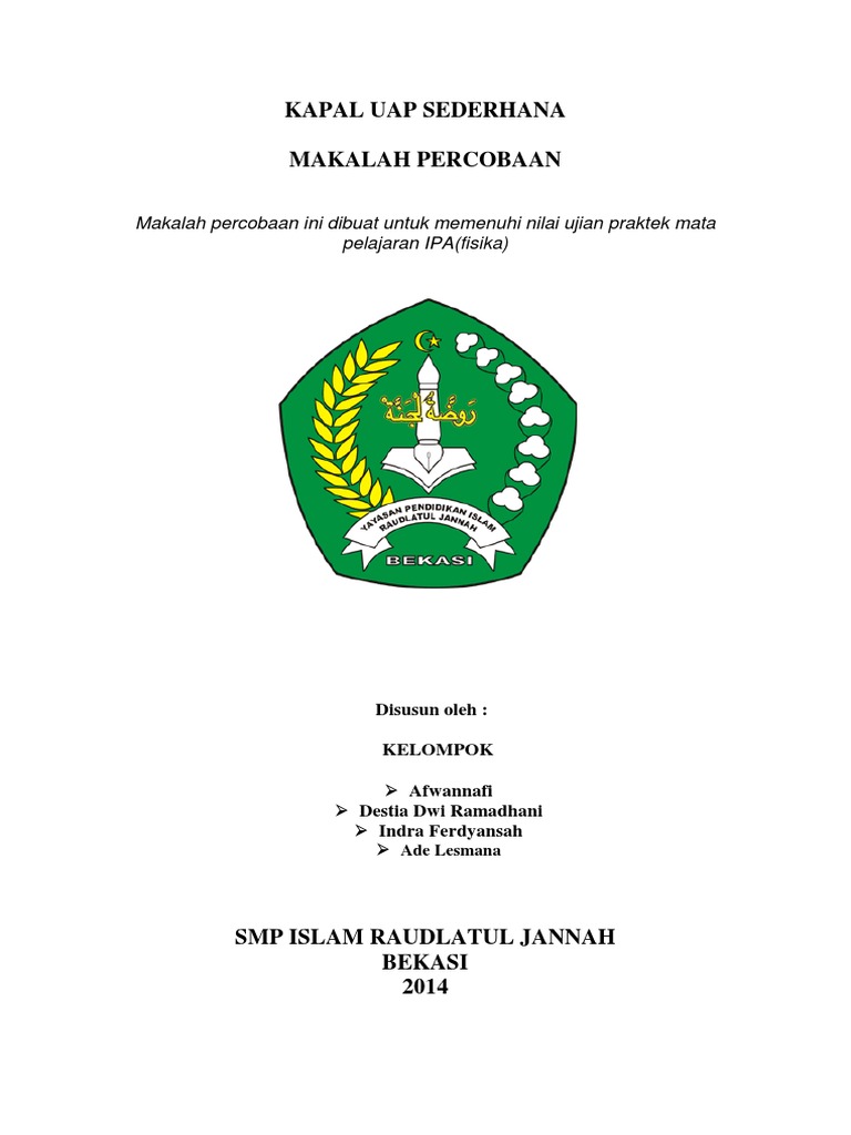 Makalah Kapal Uap Sederhana (Autosaved) Yessaah | PDF | Sains & Matematika