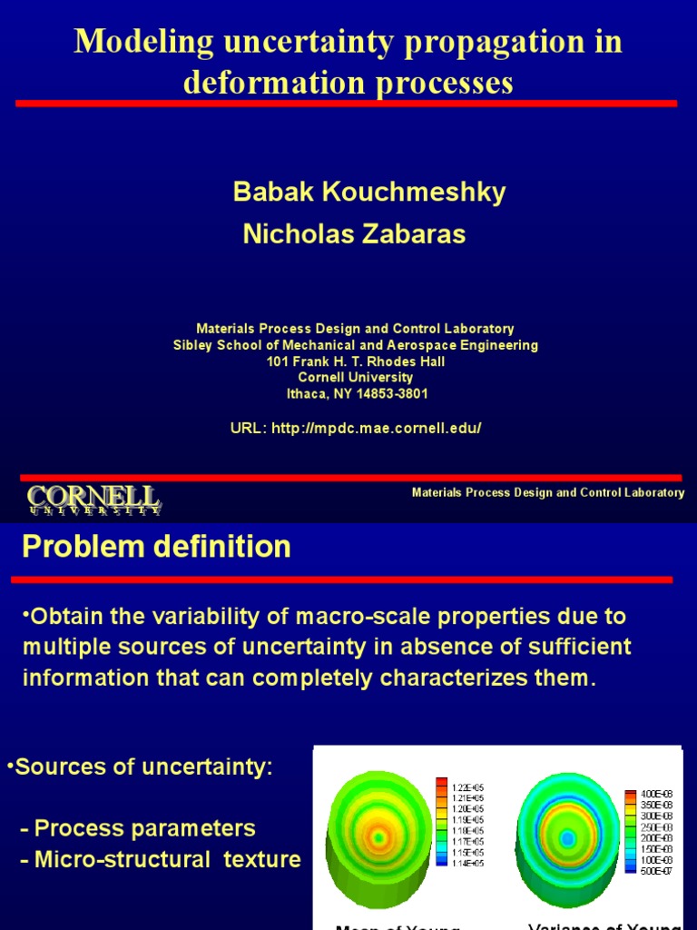 Modeling Uncertainty Propagation in Deformation Processes | PDF | Stochastic Process ...