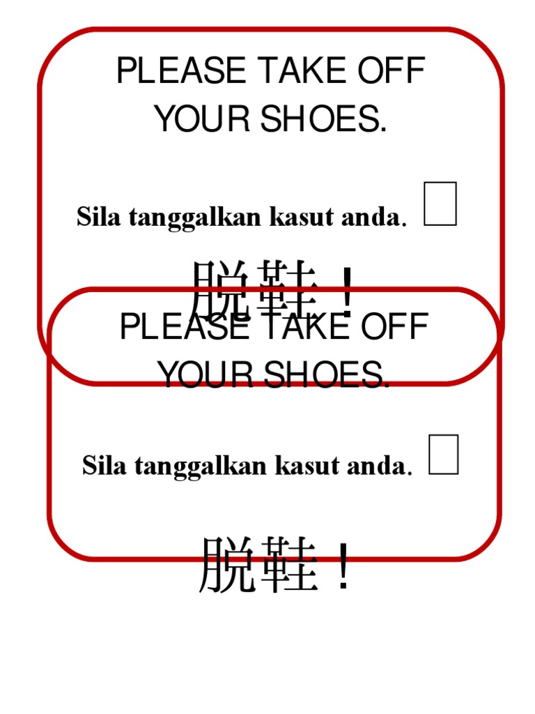 Shoe Removal Instructions | PDF