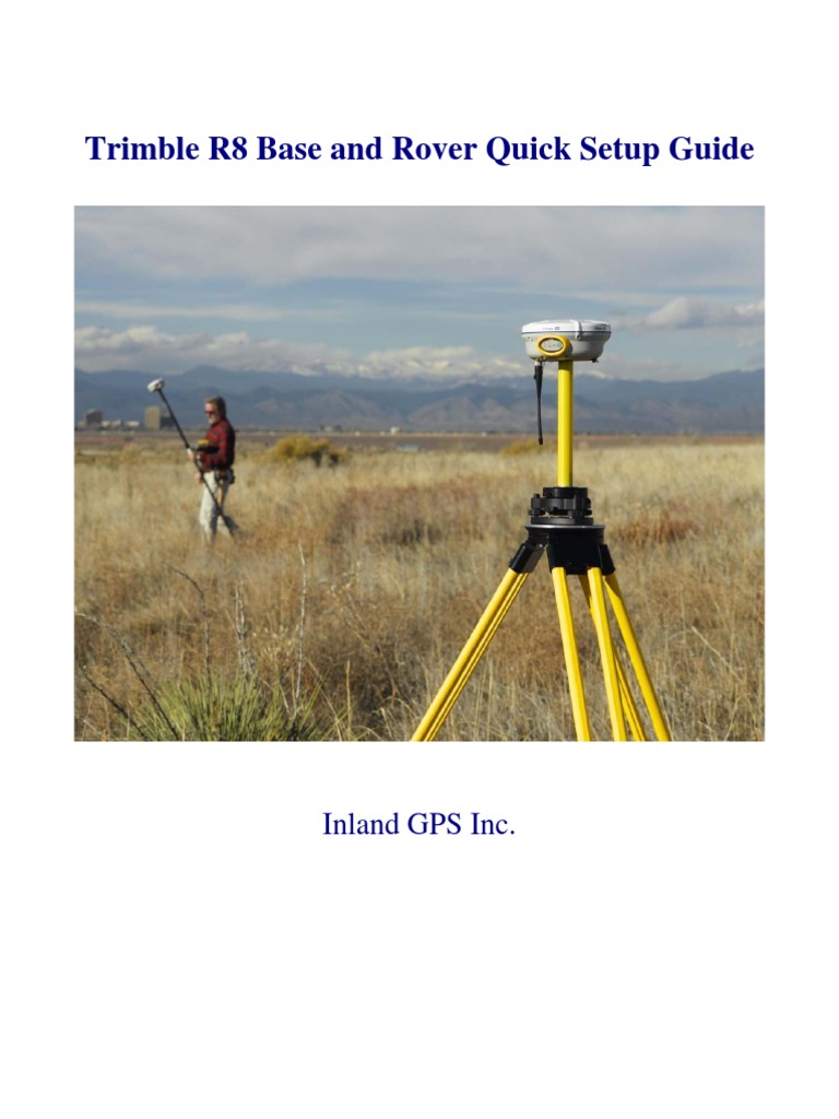 Trimble R8 Base and Rover Quick Setup Guide | Surveying | Radio