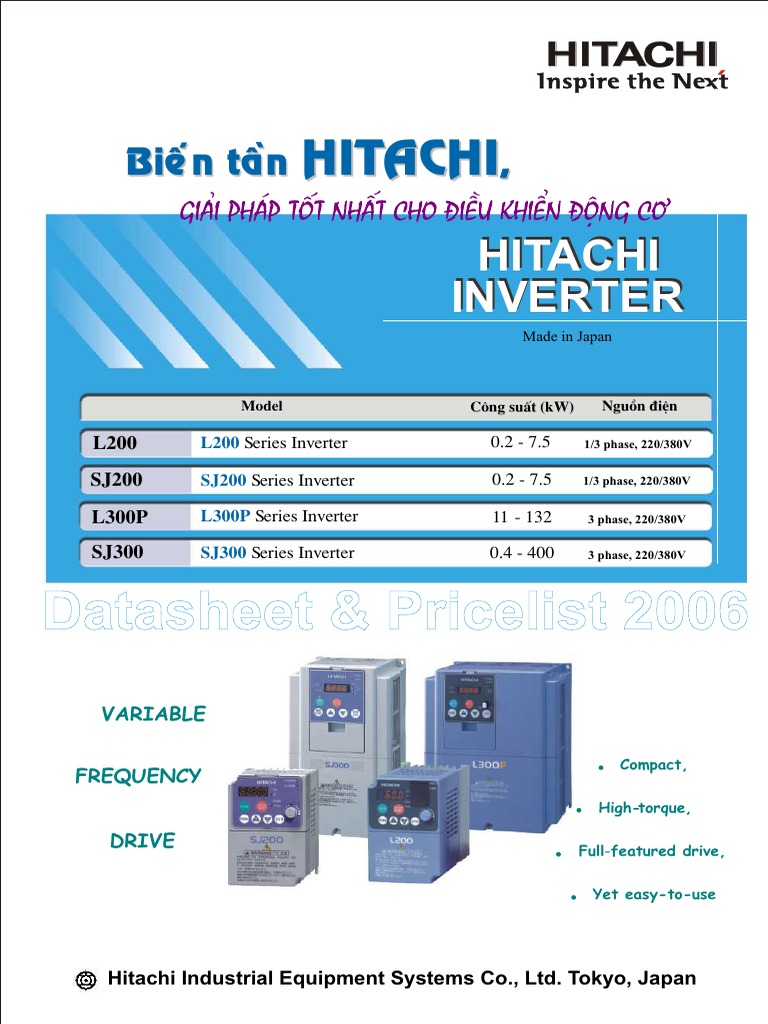 Hitachi - Datasheet & Pricelist 2006 | PDF