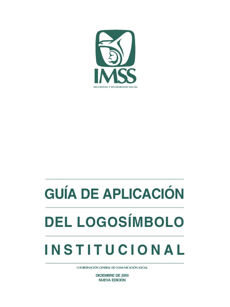 Guia Aplicacion Logosimbolo Imss | Tipografía | Sans Serif | Prueba ...