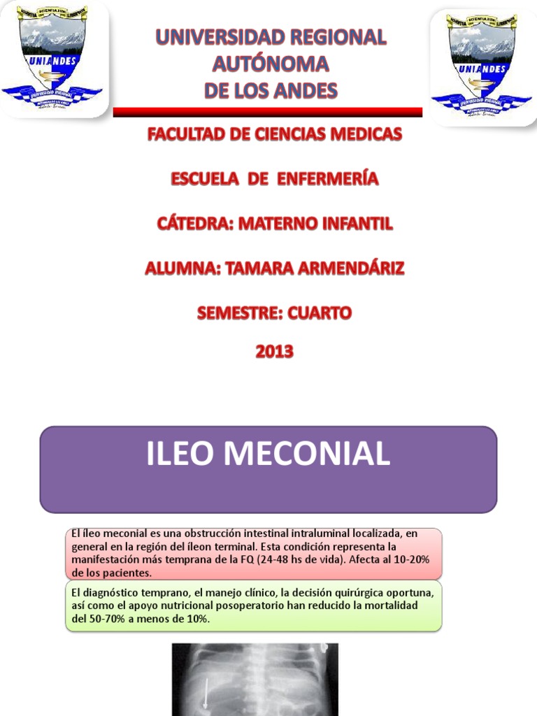 Íleo Meconial: Diagnóstico y Tratamiento | PDF | Especialidades Medicas ...