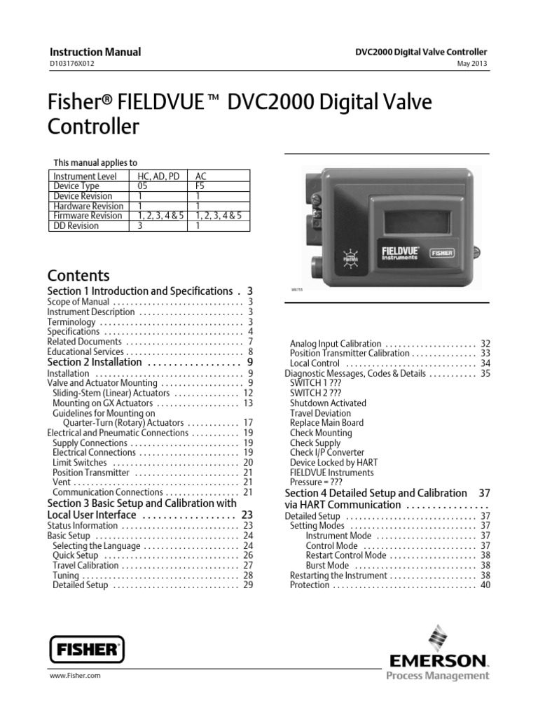 DVC 2000 | PDF | Valve | Control System