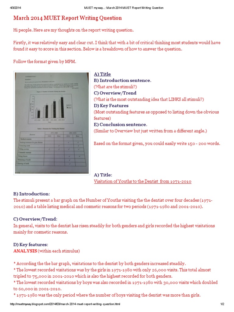 MUET My Way 2013 Report Writing | PDF | Cognition | Psychological Concepts